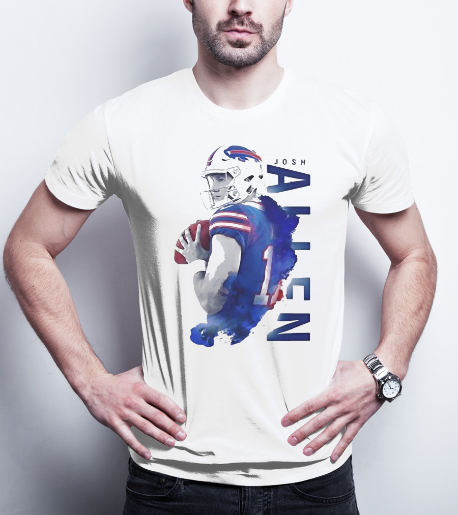 Josh Allen 17 Buffalo Bills NFL Quarterback T-Shirt