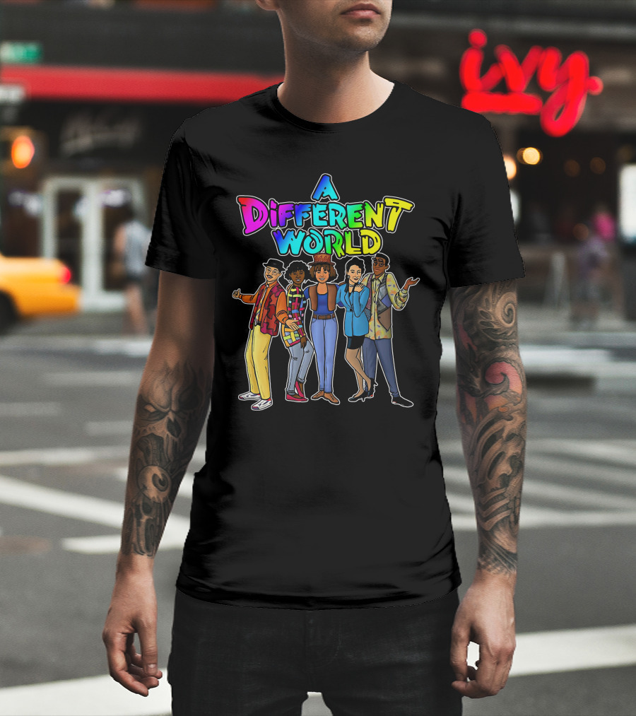 A Different World Colorful Retro Cast T-Shirt