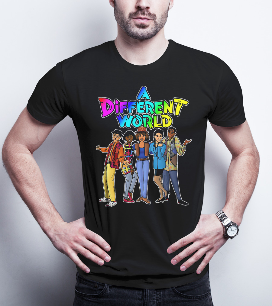A Different World Colorful Retro Cast T-Shirt