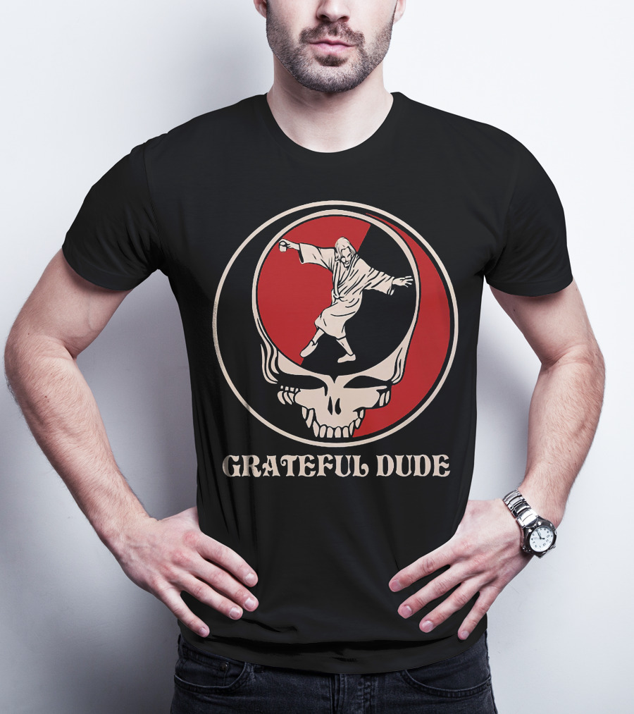 Grateful Dude Steal Your Face Skeleton Dancing Monk T-Shirt
