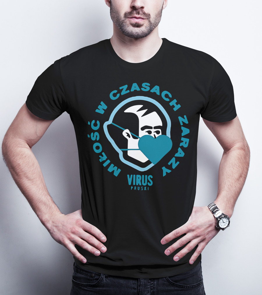 Miłość W Czasach Zarazy Virus Pruski Koszulka Męska T-Shirt
