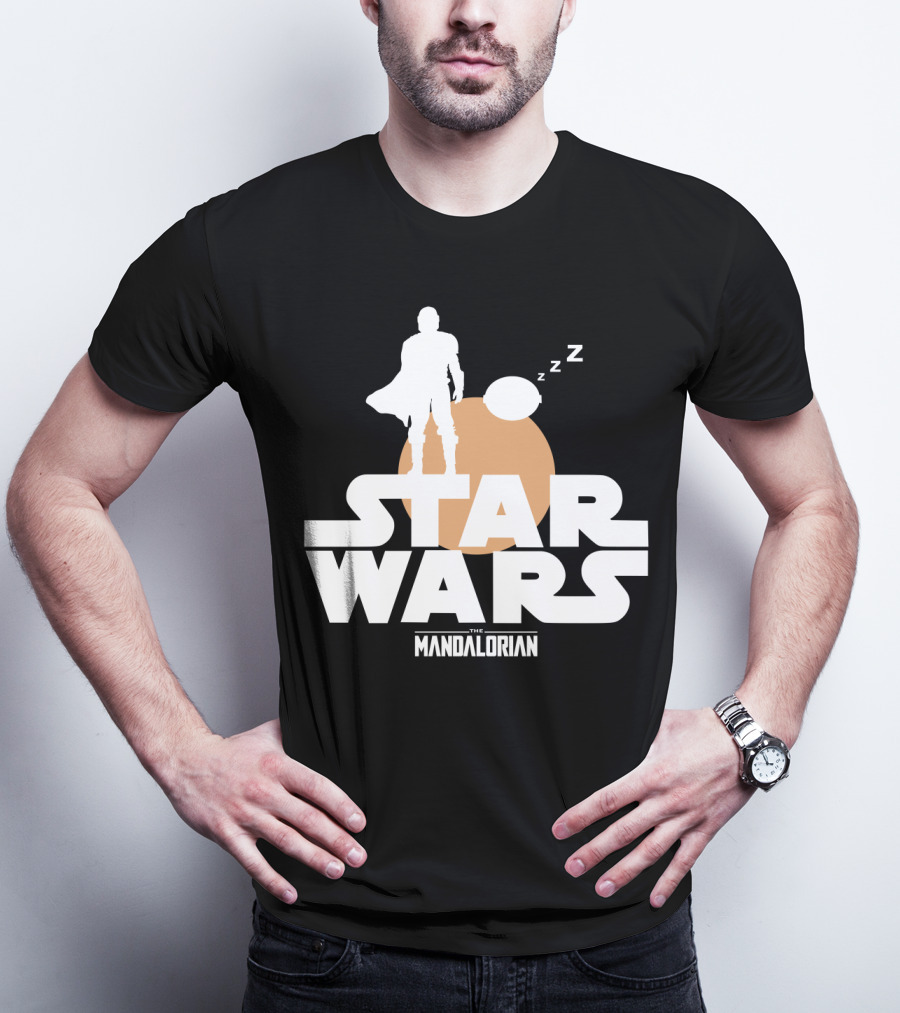 Star Wars The Mandalorian Sleeping Duo T-Shirt