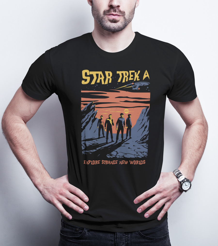 Star Trek Explore Strange New Worlds Starship Crew Adventure T-Shirt