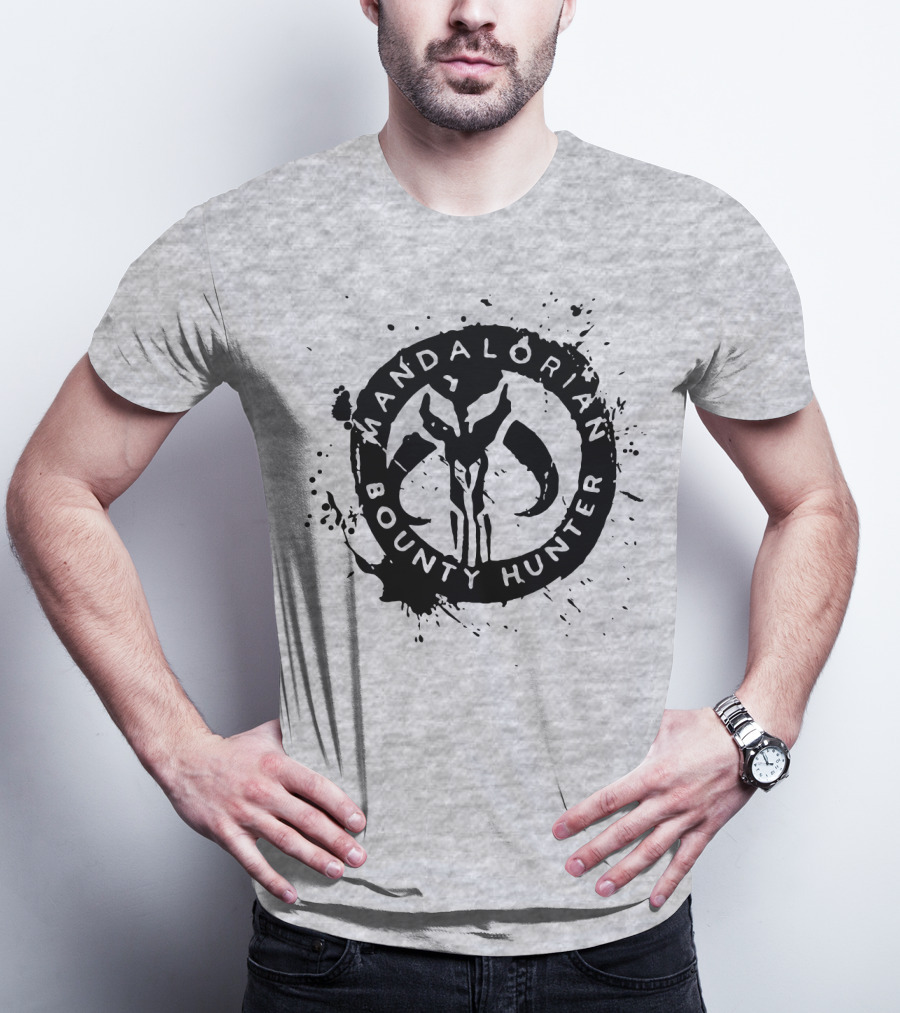 Mandalorian Bounty Hunter Splatter T-Shirt