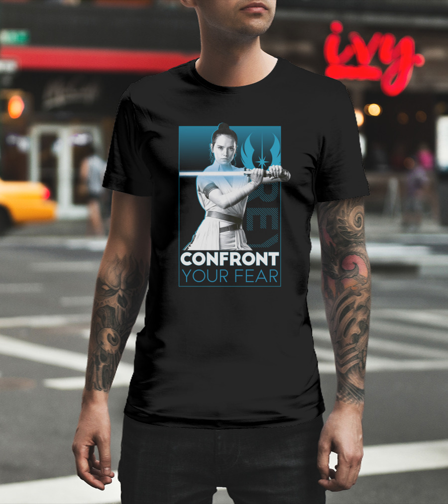 Star Wars Rey Confront Your Fear T-Shirt