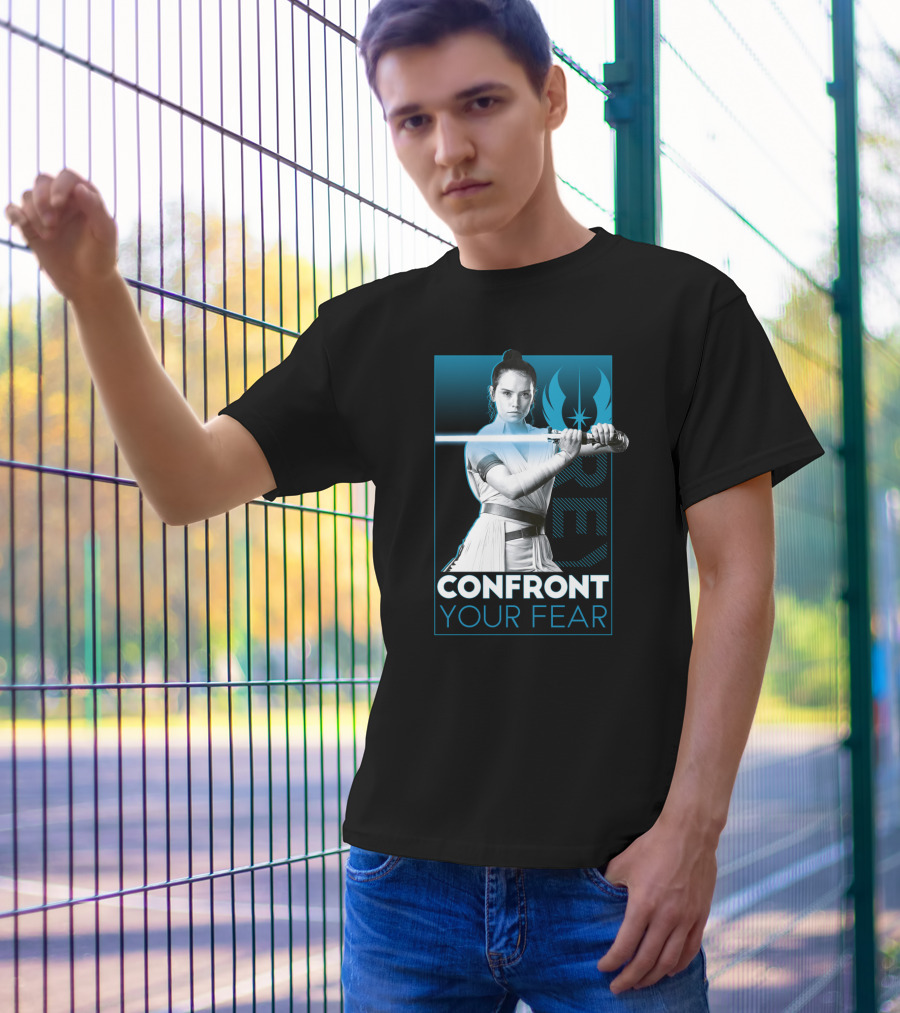 Star Wars Rey Confront Your Fear T-Shirt