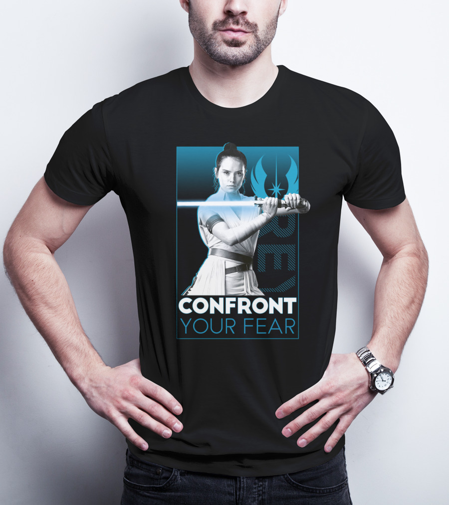 Star Wars Rey Confront Your Fear T-Shirt