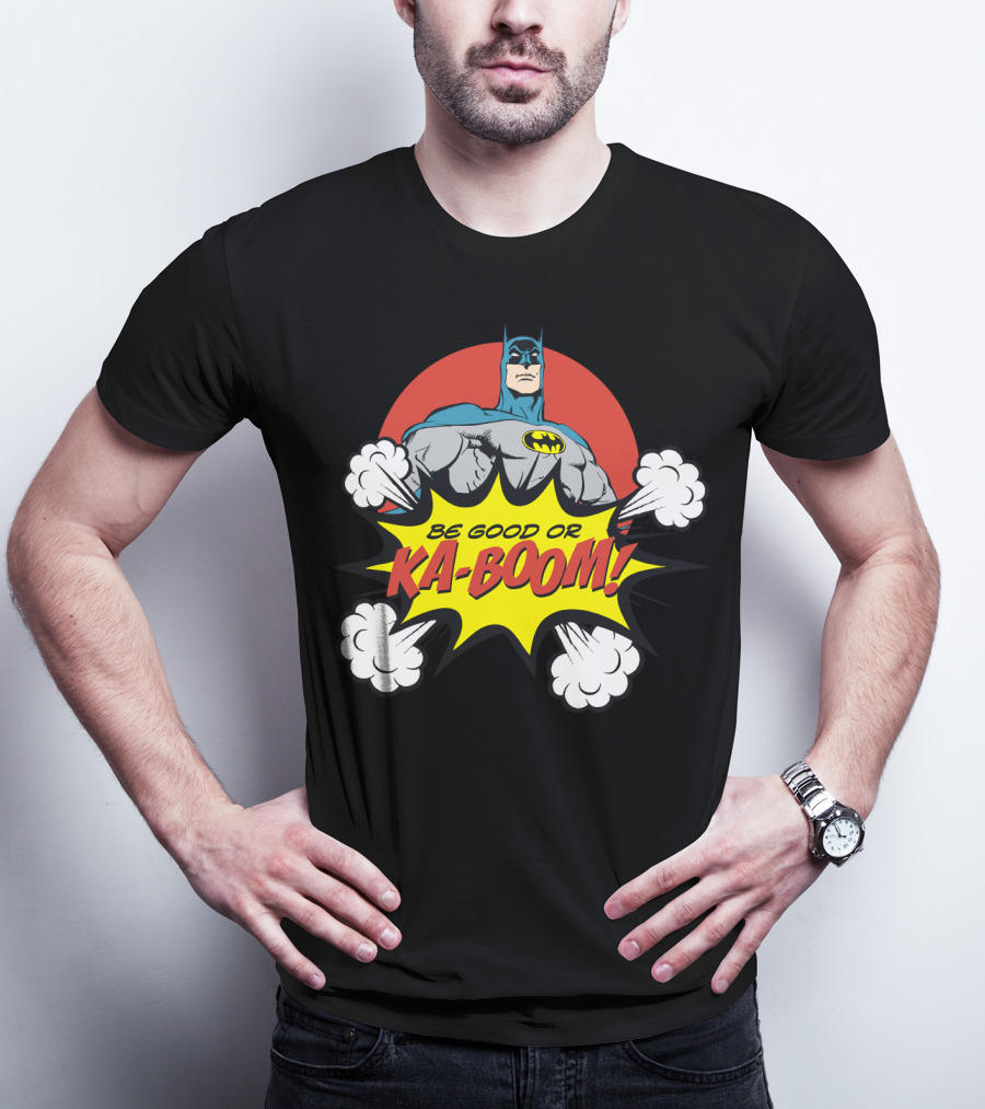 Batman Be Good Or Ka Boom Dynamic Comic Burst T-Shirt