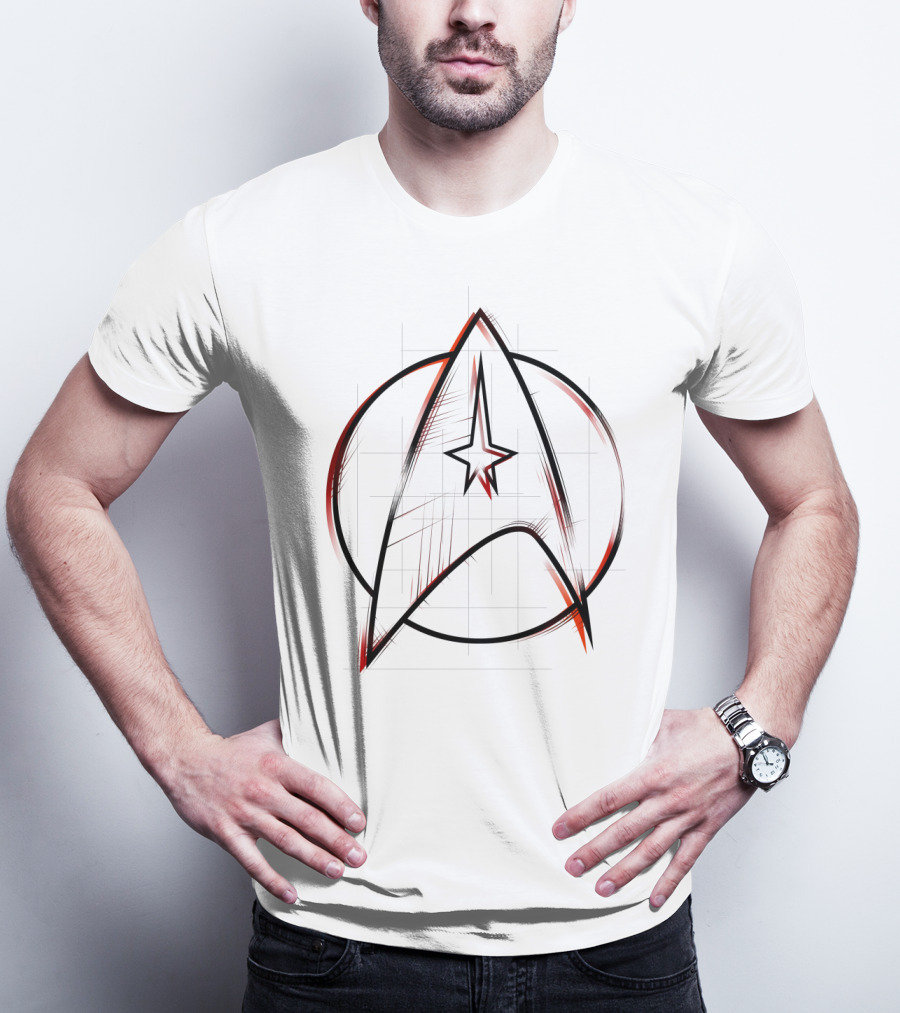StarFleet Command Logo Sketch Star Trek Emblem T-Shirt