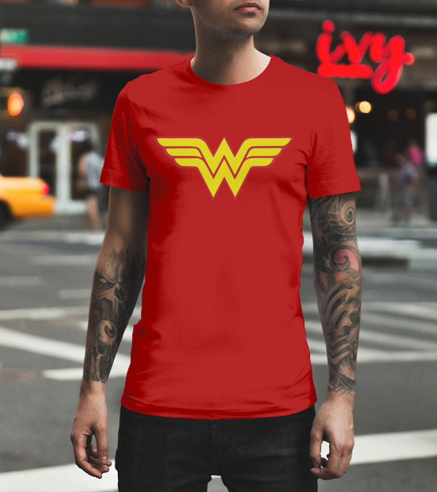 Wonder Woman Classic Yellow Emblem T-Shirt