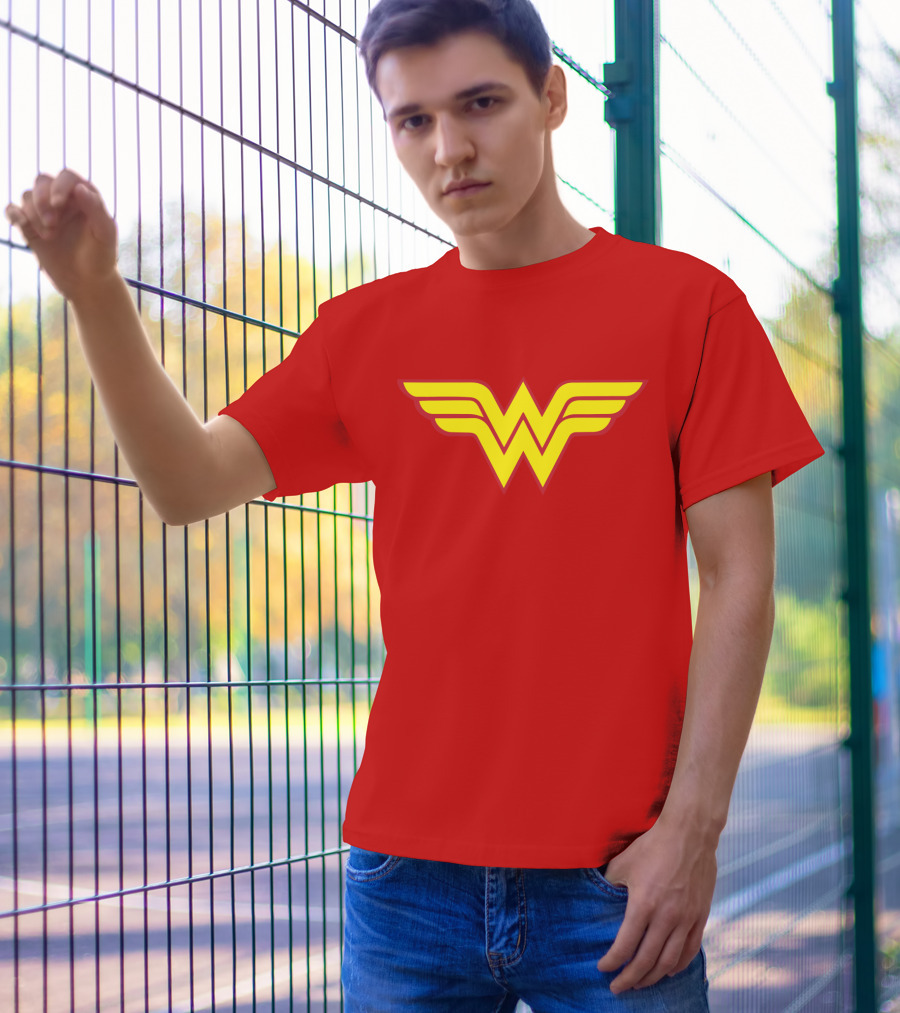Wonder Woman Classic Yellow Emblem T-Shirt