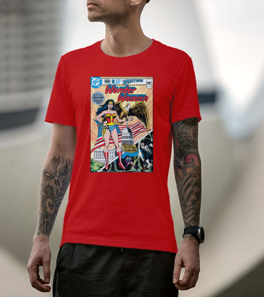 Wonder Woman DC Comics Huntress 1977 Solomon Grundy Patriotic Cover T-Shirt