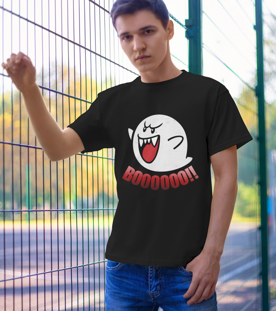 Super Mario Boo Ghost Booooo T-Shirt