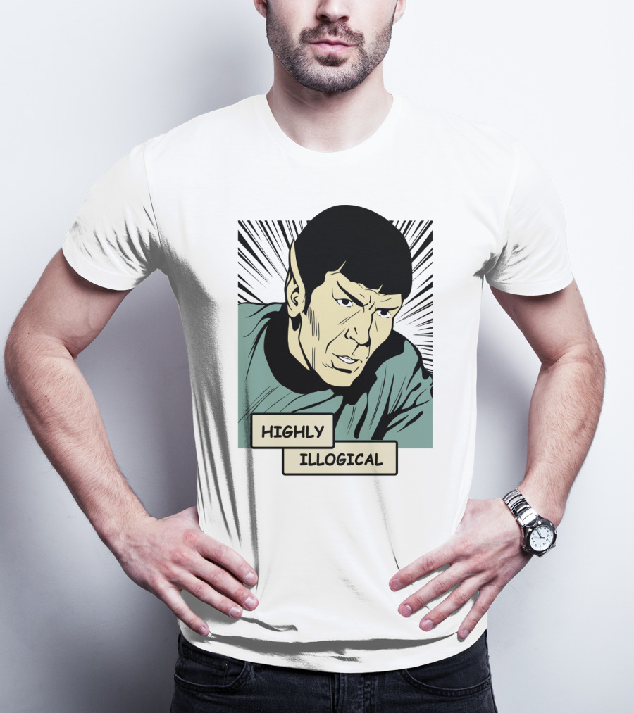 Star Trek Spock Highly Illogical Comic T-Shirt