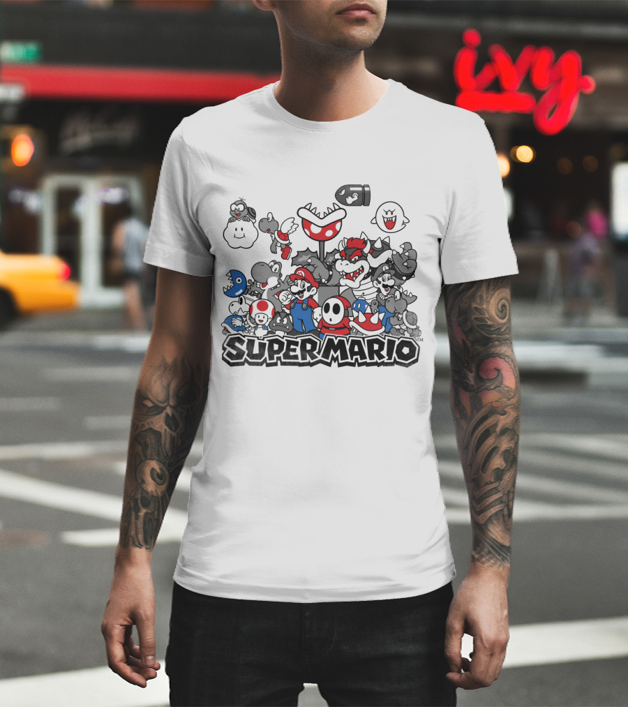Super Mario Characters Compilation T-Shirt