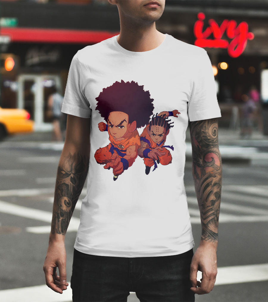 Dragonball Z Fusion Afro Style Characters T-Shirt