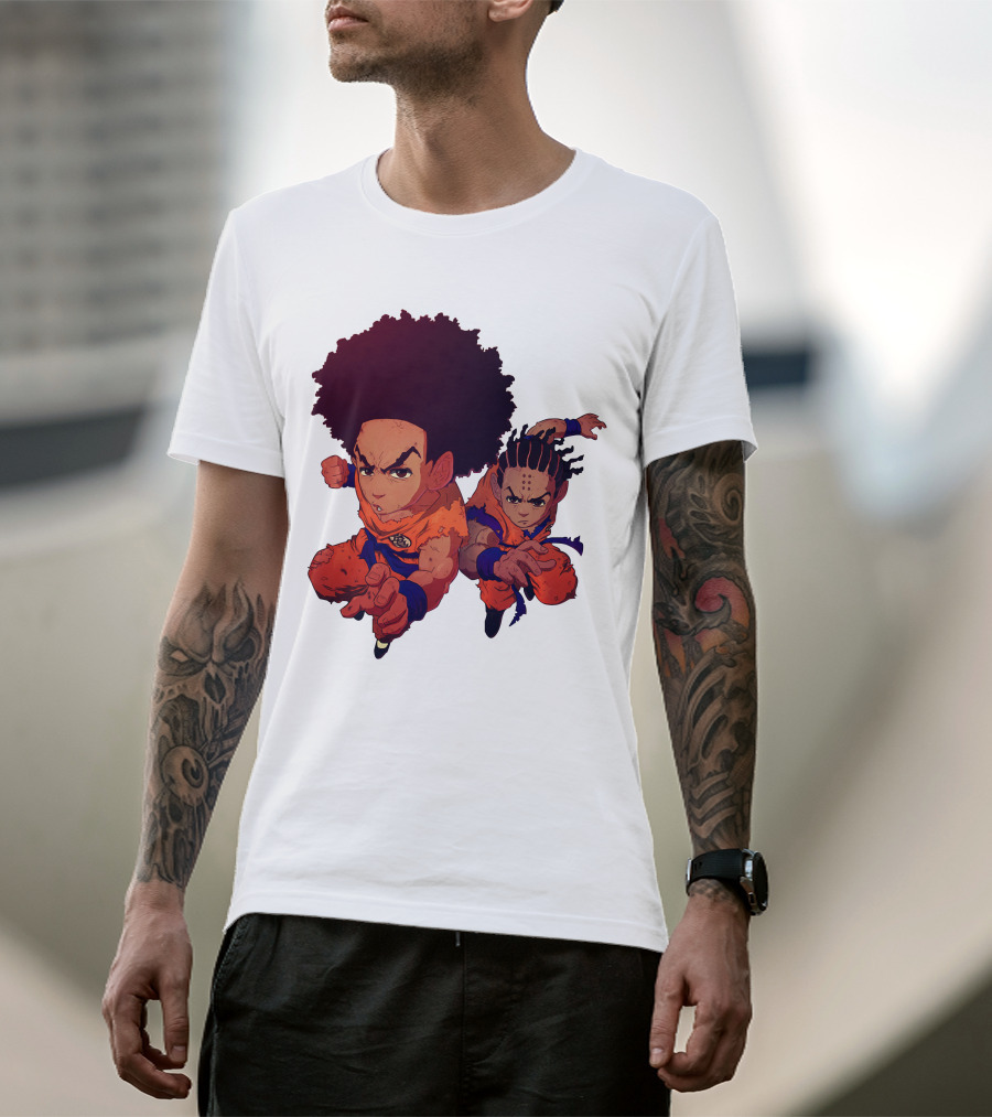 Dragonball Z Fusion Afro Style Characters T-Shirt