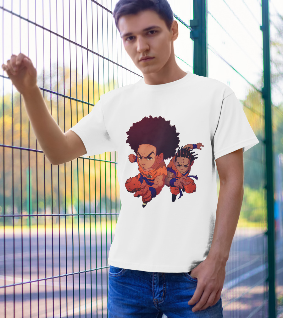 Dragonball Z Fusion Afro Style Characters T-Shirt