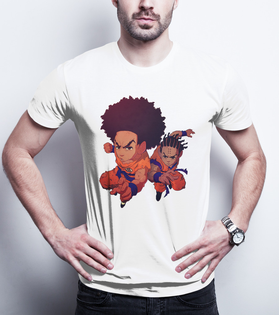Dragonball Z Fusion Afro Style Characters T-Shirt