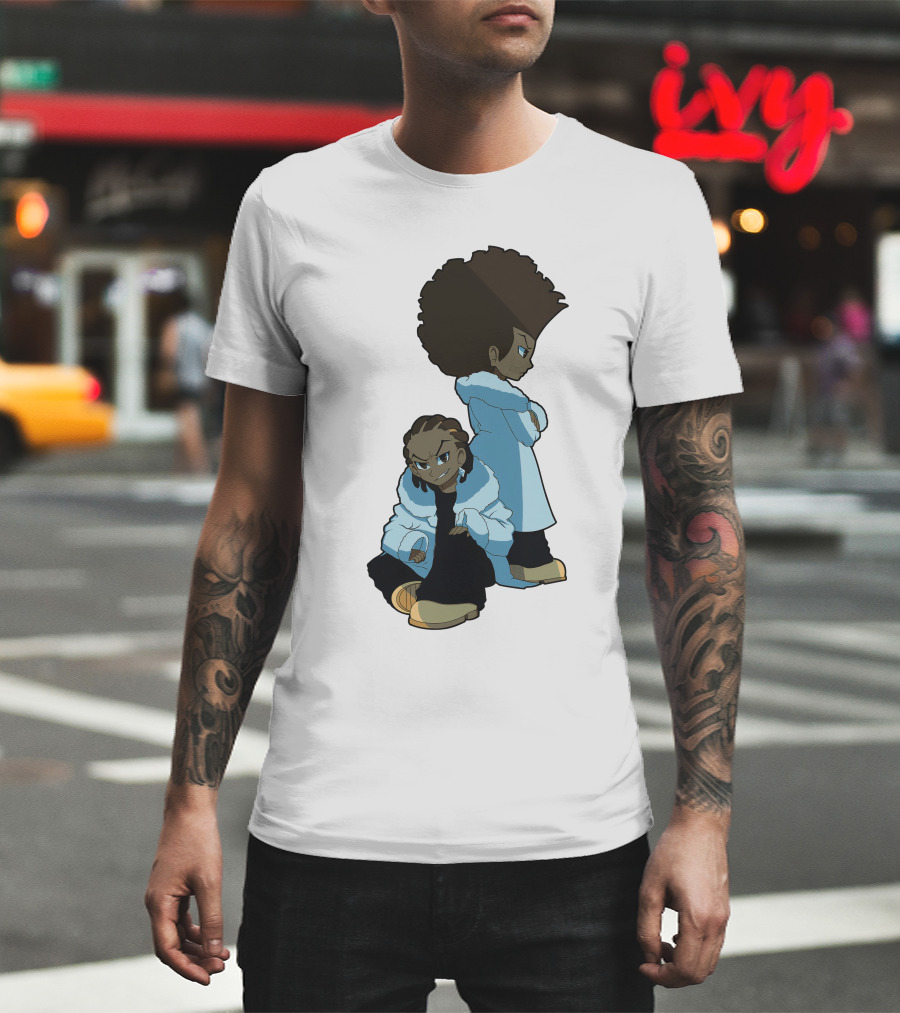 The Boondocks Huey And Riley Characters T-Shirt