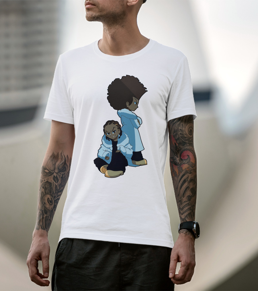 The Boondocks Huey And Riley Characters T-Shirt