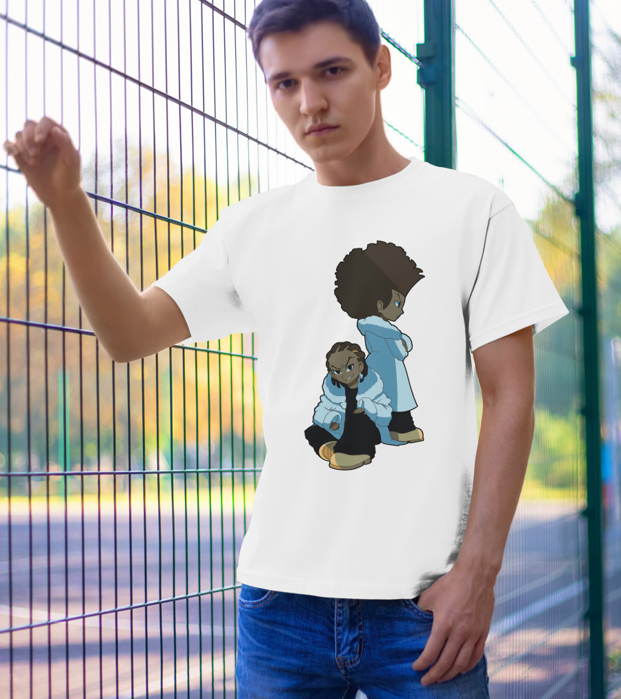 The Boondocks Huey And Riley Characters T-Shirt