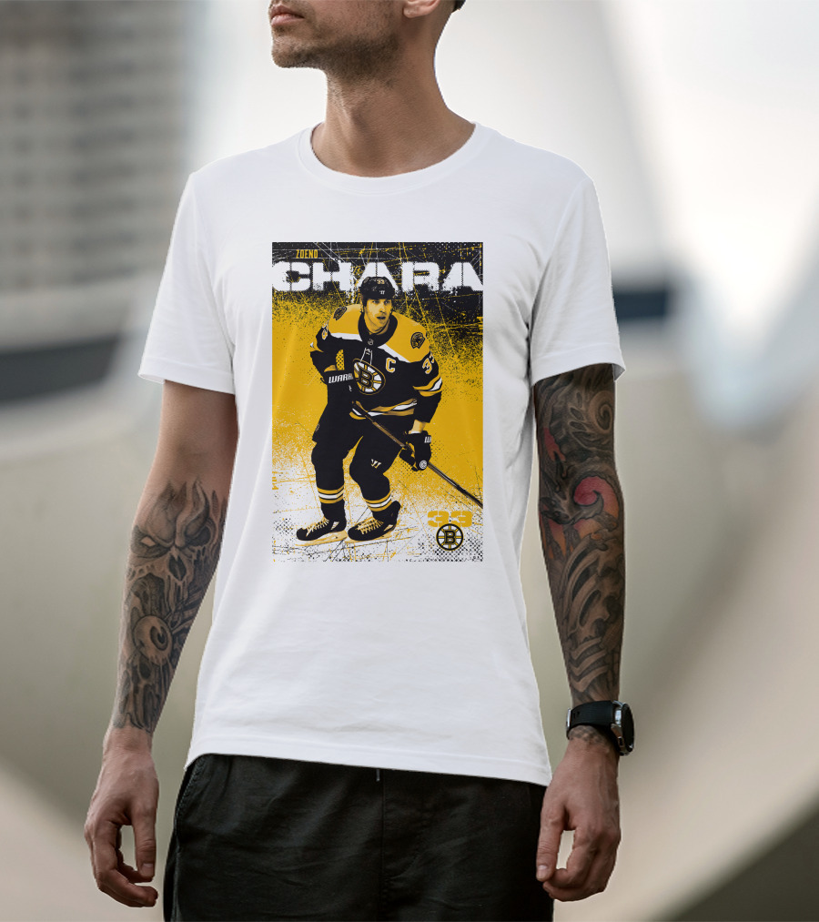 Zdeno Chara Boston Bruins 33 Hockey Captain T-Shirt