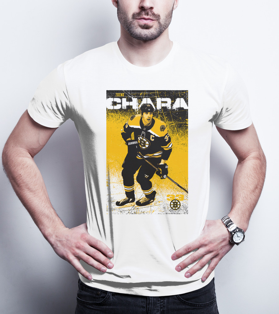 Zdeno Chara Boston Bruins 33 Hockey Captain T-Shirt