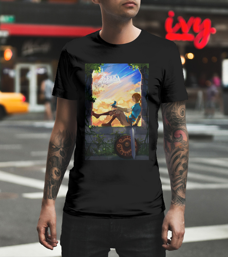 The Legend Of Zelda Breath Of The Wild Heroic Reflection T-Shirt