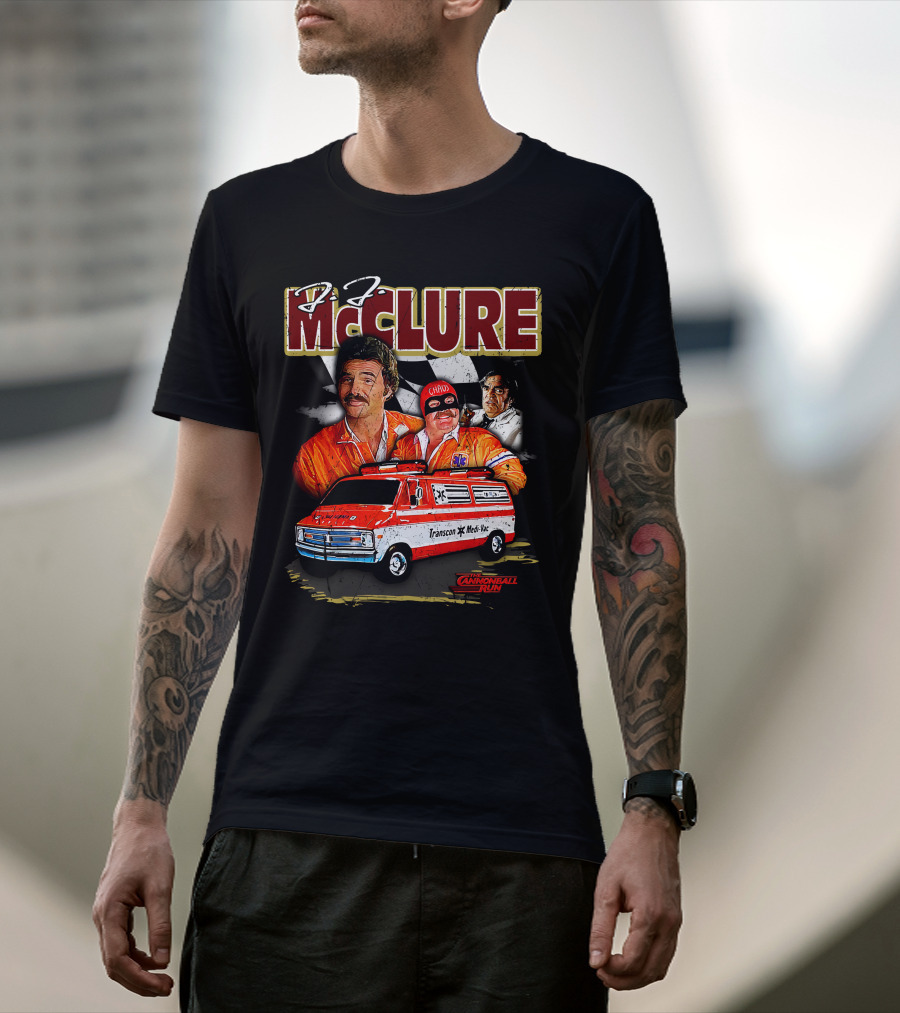 Cannonball Run J.J. McClure Transcon Med-Vac Van Racing T-Shirt