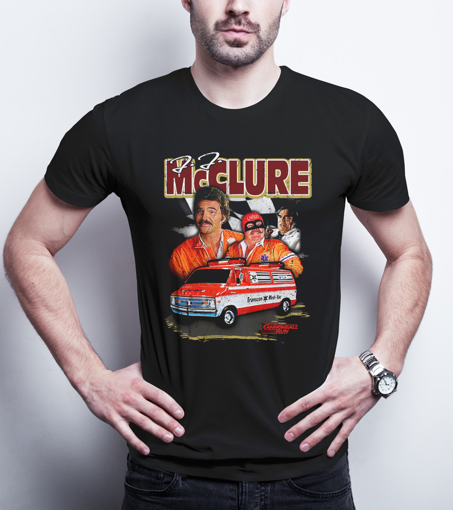 Cannonball Run J.J. McClure Transcon Med-Vac Van Racing T-Shirt
