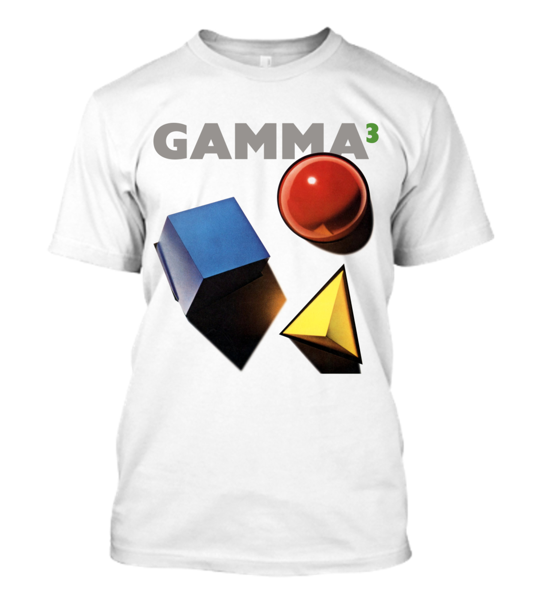 GAMMA 3 Geometric Shapes Cube Sphere Pyramid T-Shirt