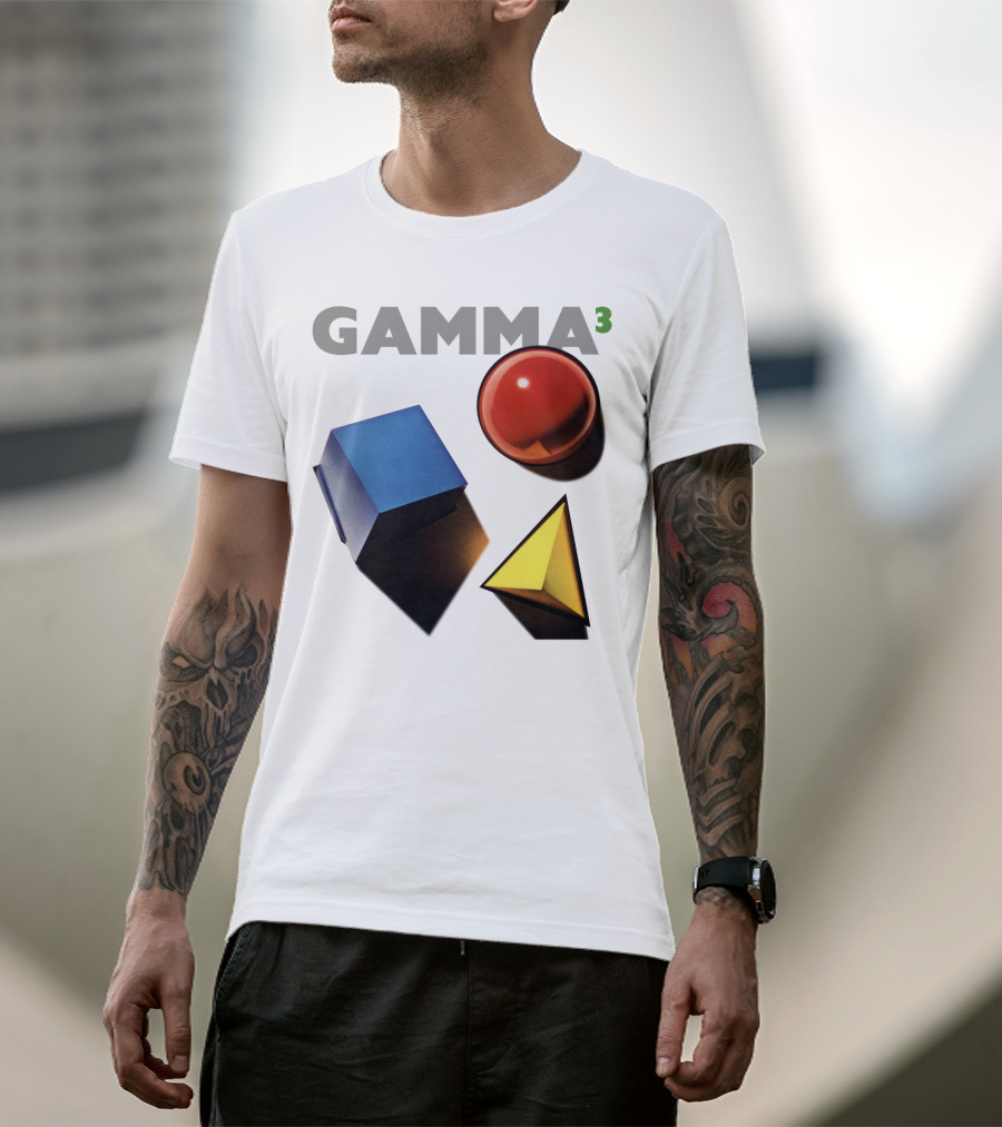 GAMMA 3 Geometric Shapes Cube Sphere Pyramid T-Shirt