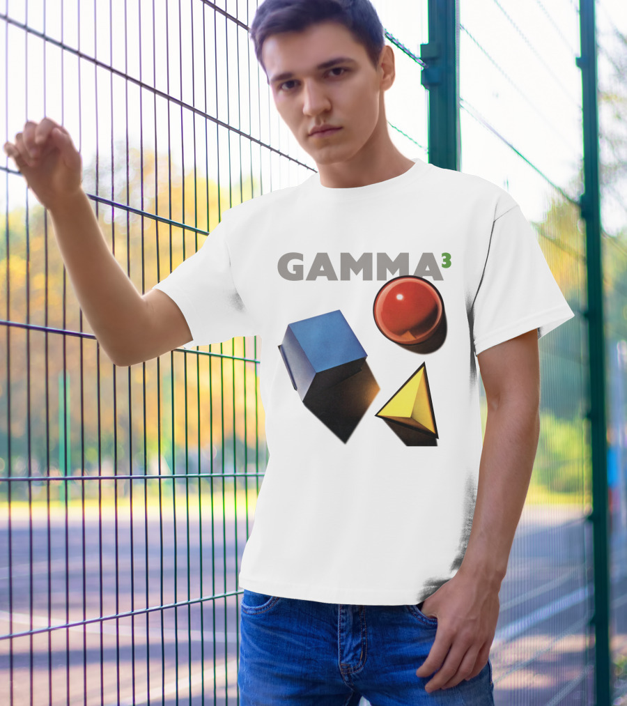GAMMA 3 Geometric Shapes Cube Sphere Pyramid T-Shirt