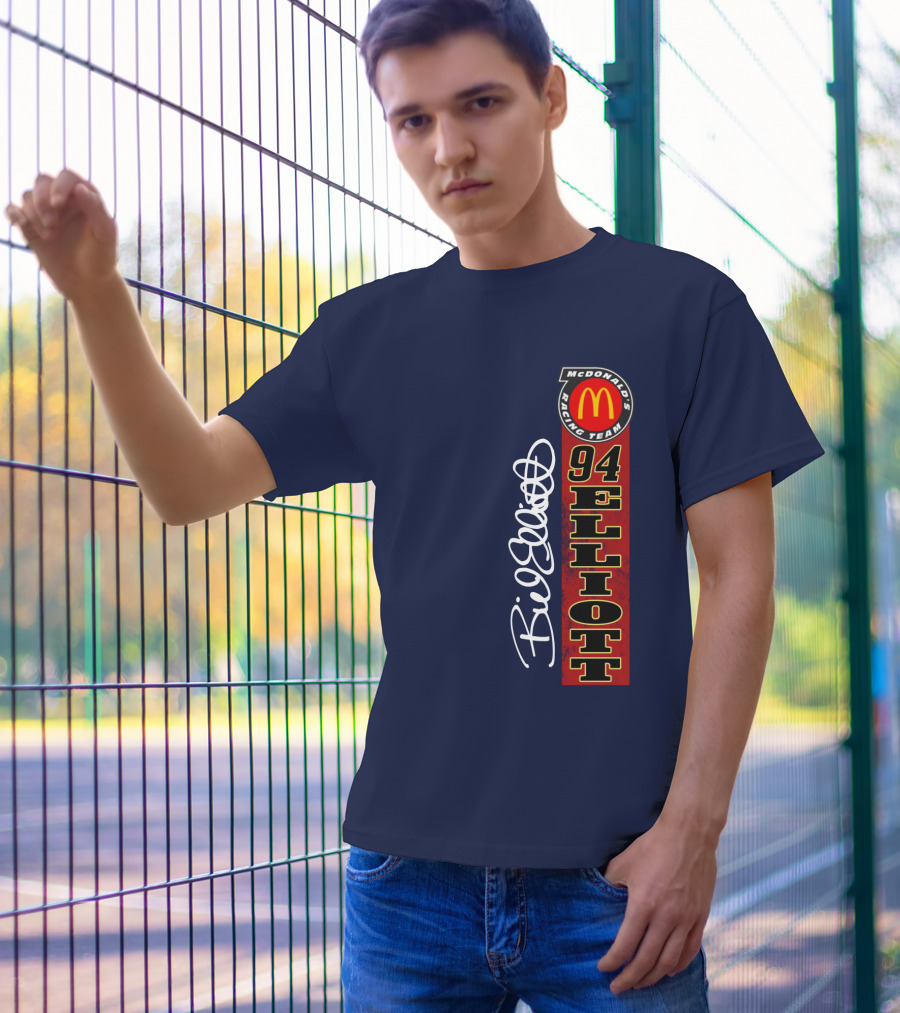 McDonald's Racing Team 94 Bill Elliott Signature T-Shirt