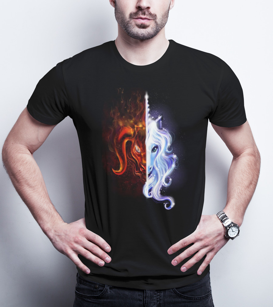 The Last Unicorn Duality Of Fire And Ice T-Shirt