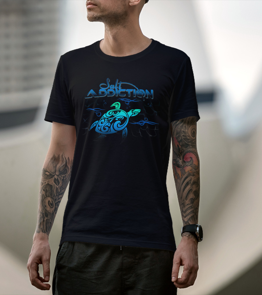 Salt Addiction Turtle Ocean Waves T-Shirt