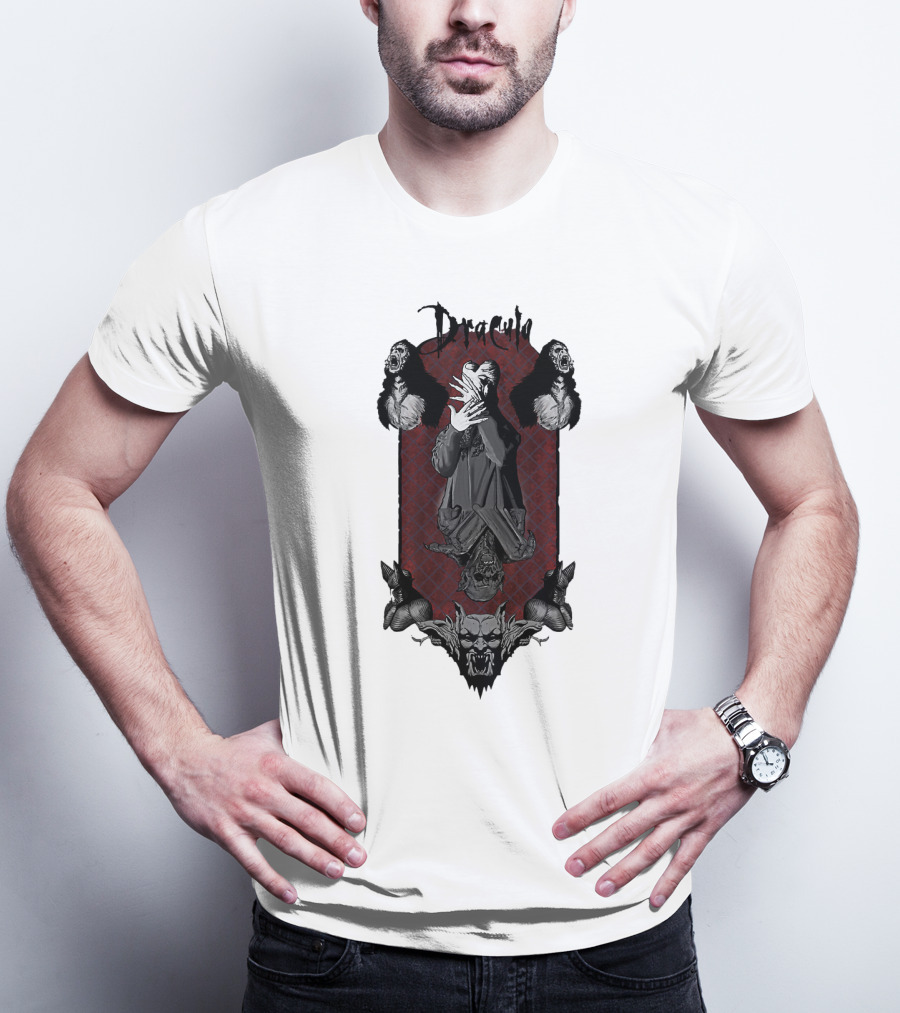 Dracula Vampire Gothic Horror Iconic Imagery T-Shirt