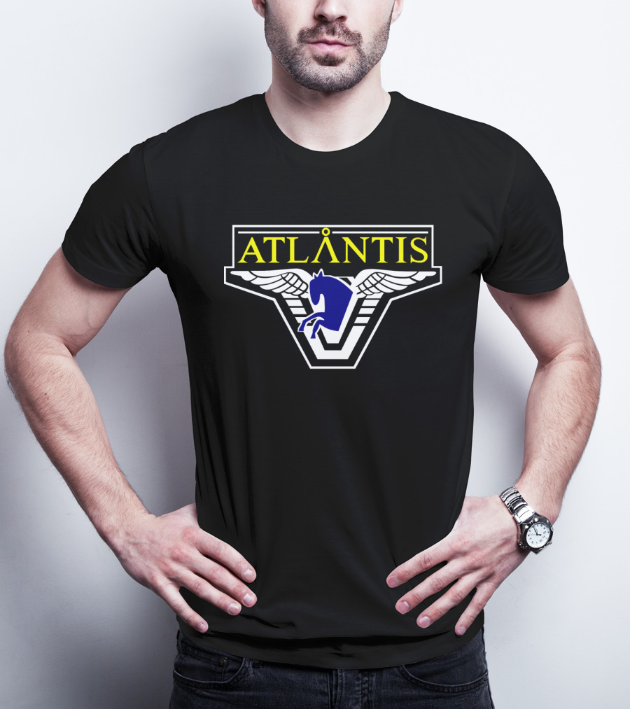 Atlantis Pegasus Emblem Winged T-Shirt