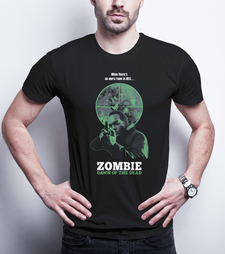 When There's No More Room In Hell Zombie Dawn Of The Dead 1978 T-Shirt