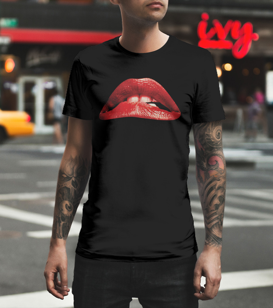 The Rocky Horror Picture Show 1975 Red Lips Iconic Movie T-Shirt
