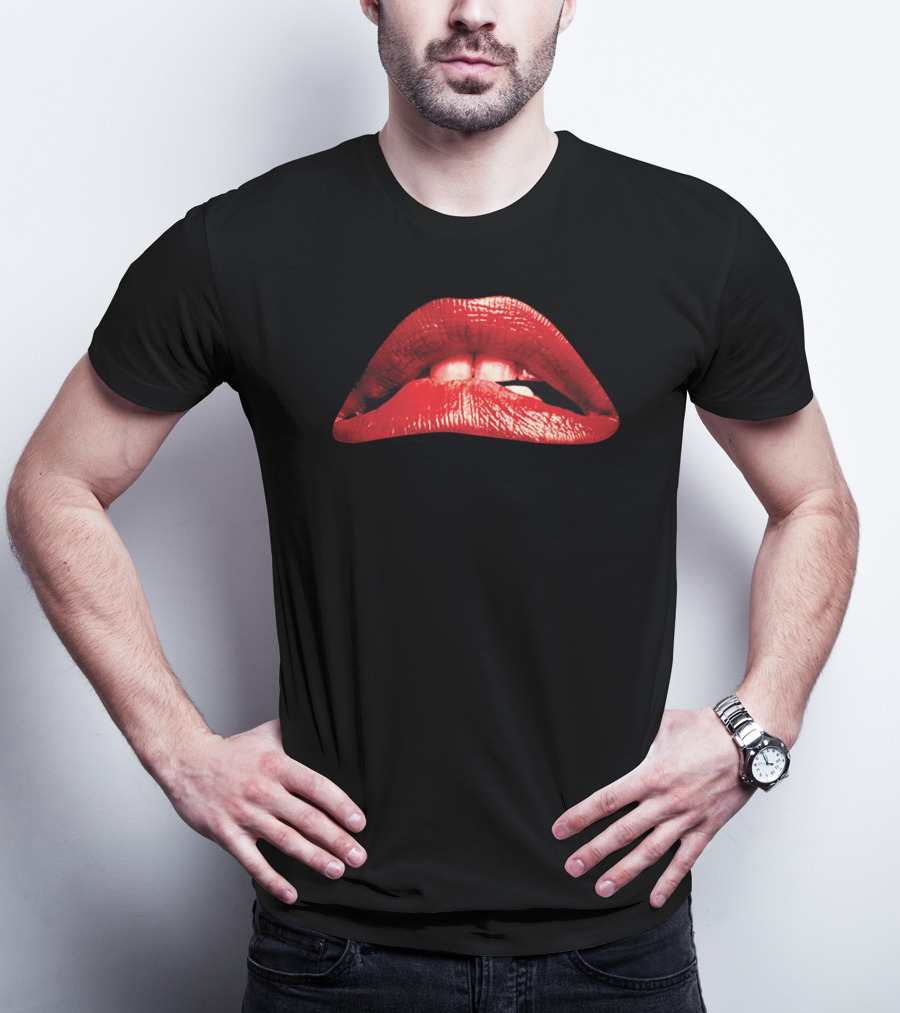 The Rocky Horror Picture Show 1975 Red Lips Iconic Movie T-Shirt