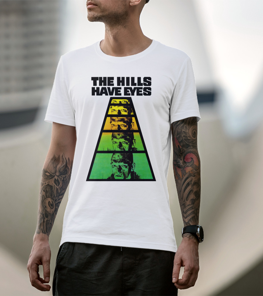 The Hills Have Eyes Retro 1977 Pyramid Faces T-Shirt