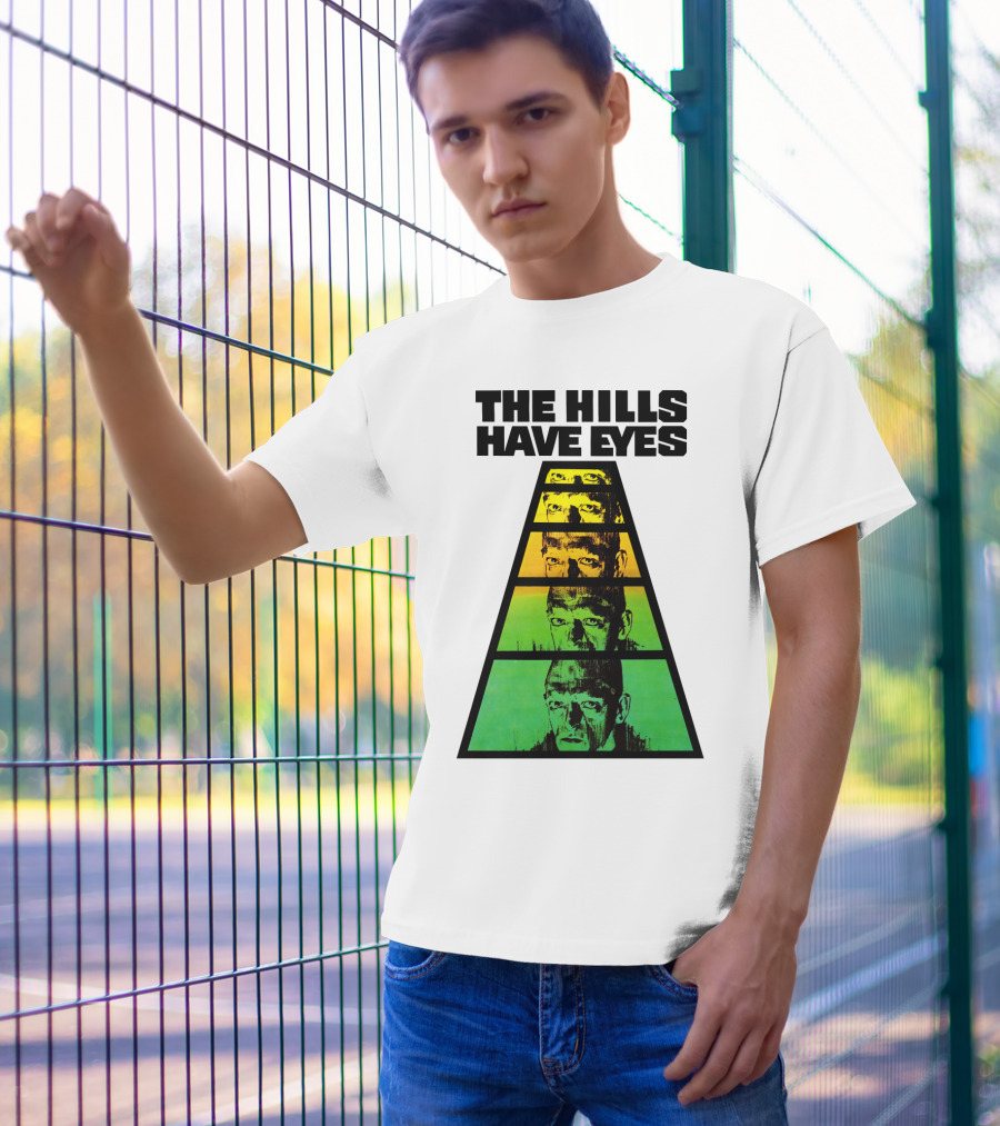 The Hills Have Eyes Retro 1977 Pyramid Faces T-Shirt