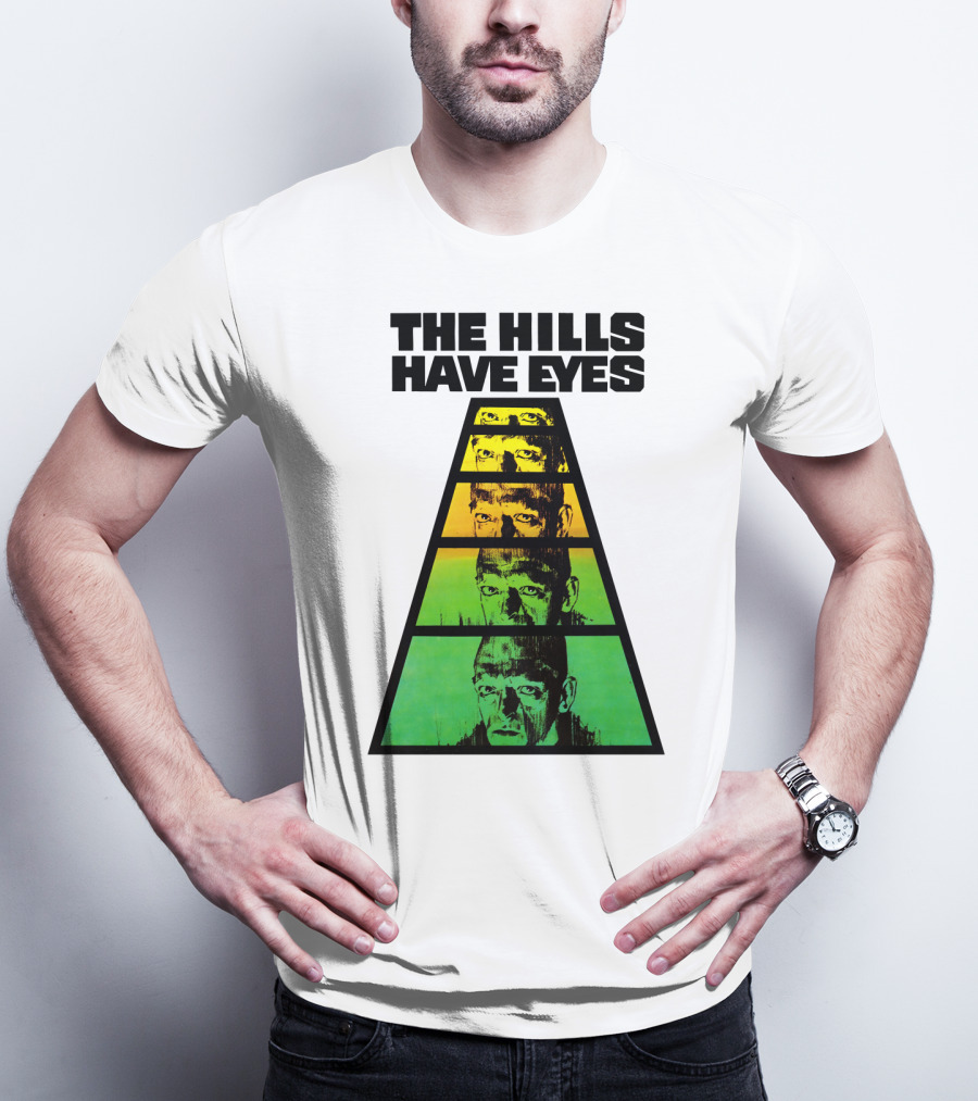The Hills Have Eyes Retro 1977 Pyramid Faces T-Shirt