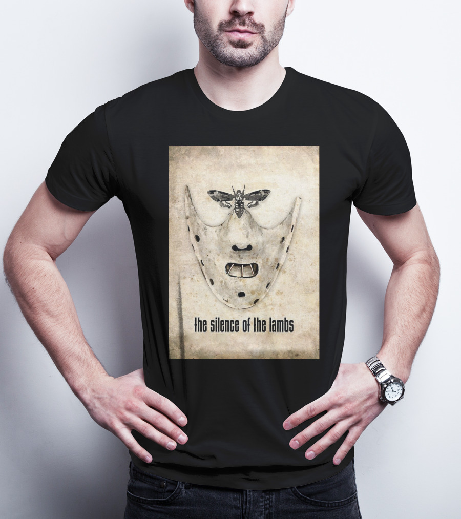 The Silence Of The Lambs Hannibal Lecter Mask With Death's-Head Hawkmoth T-Shirt