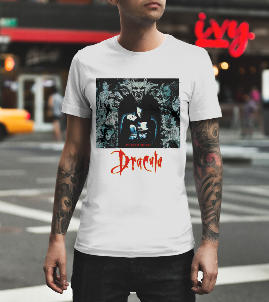 Dracula De Bram Stoker Vampire Collage 1992 T-Shirt