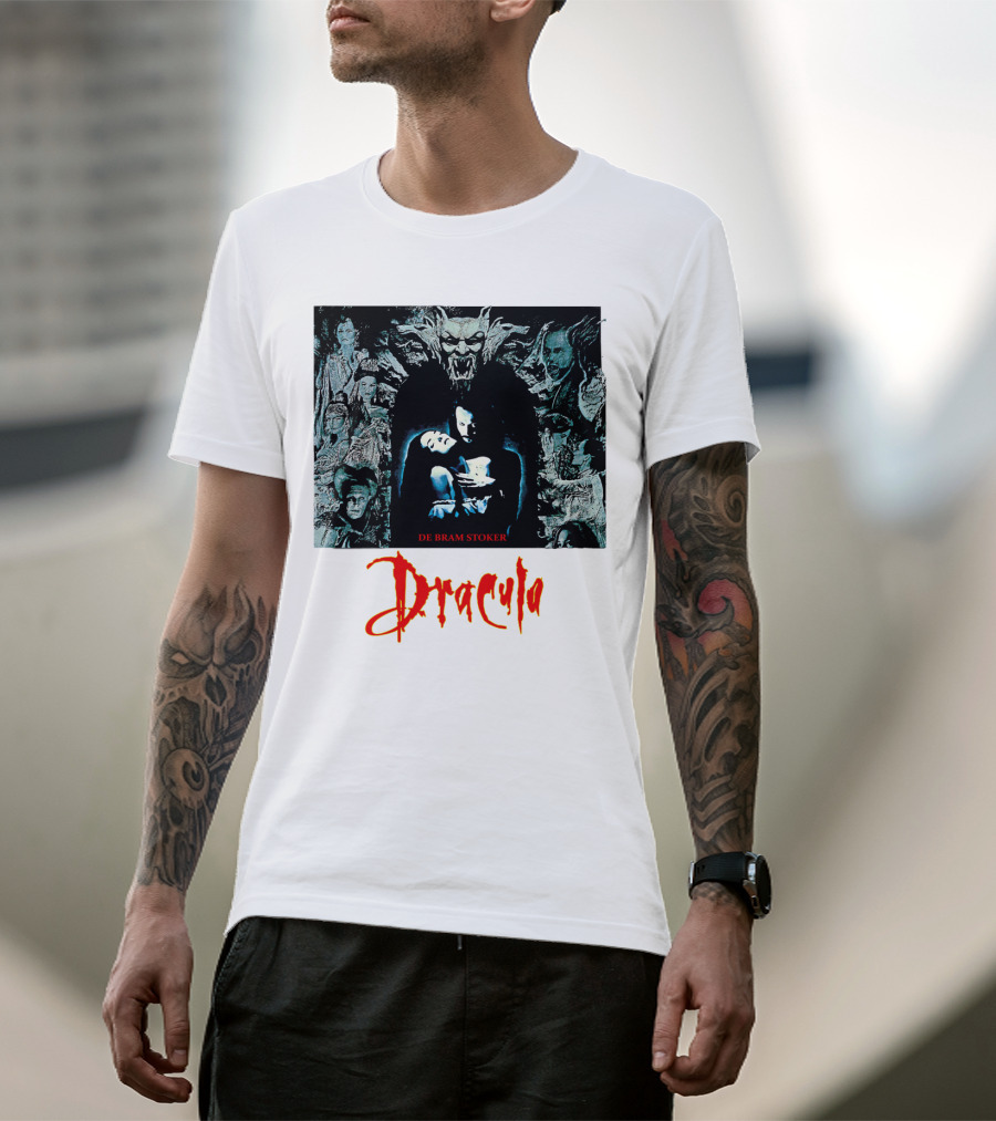 Dracula De Bram Stoker Vampire Collage 1992 T-Shirt