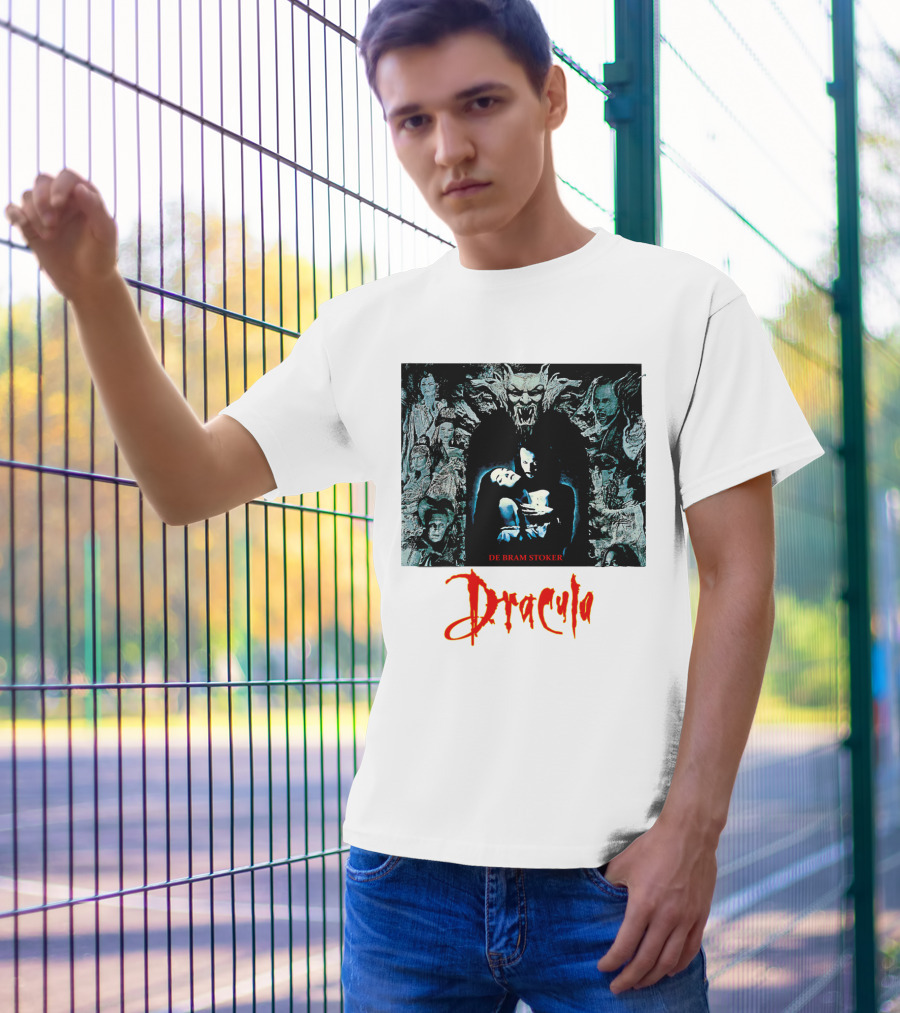 Dracula De Bram Stoker Vampire Collage 1992 T-Shirt