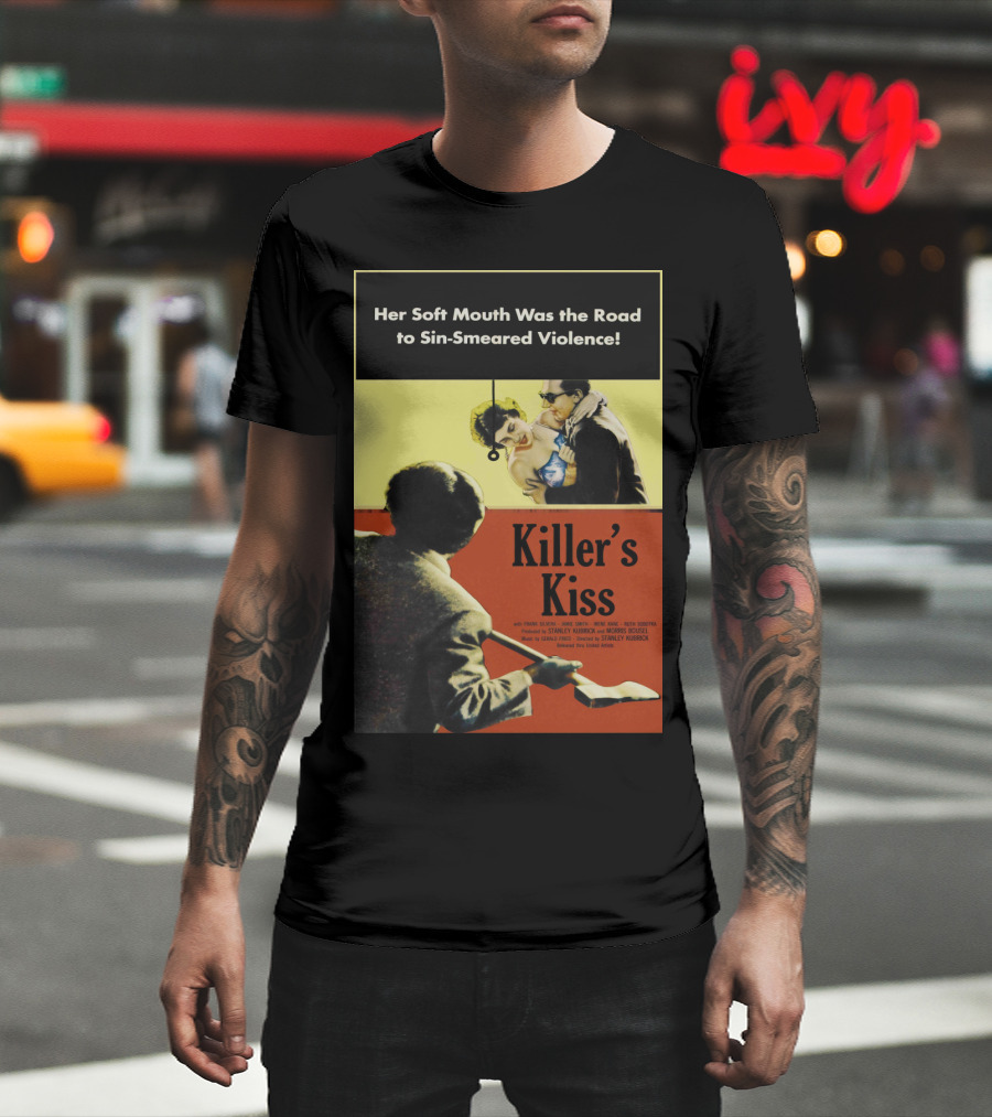 Her Soft Mouth Was The Road To Sin-Smeared Violence Killer's Kiss 1955 T-Shirt